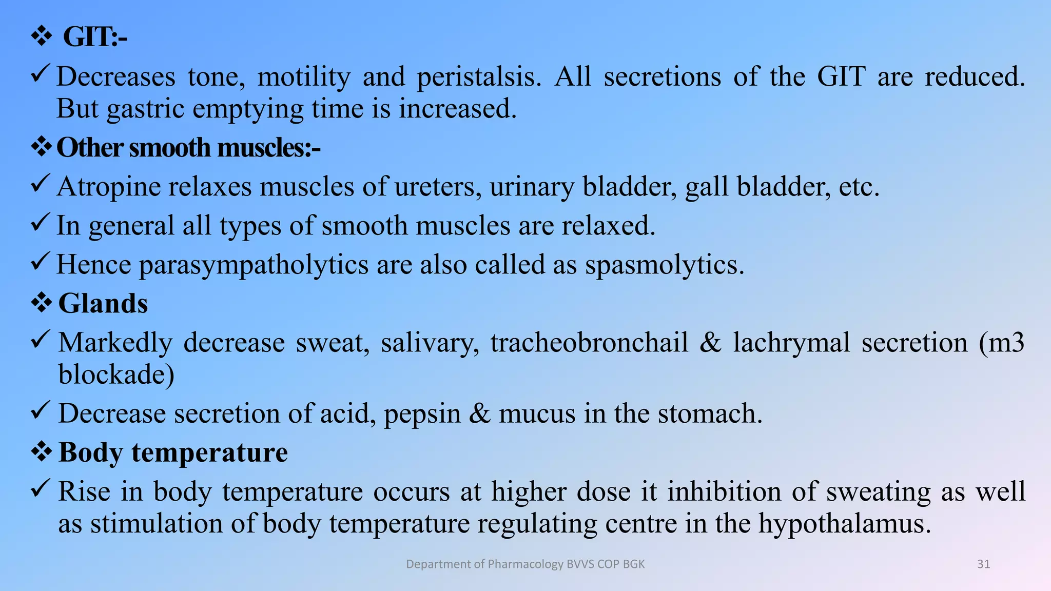 Seminar on parasympathomimetic and parasympatholytic converted | PDF