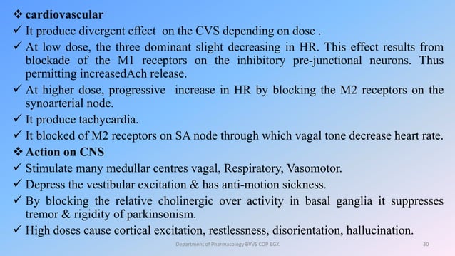 Seminar on parasympathomimetic and parasympatholytic converted | PDF