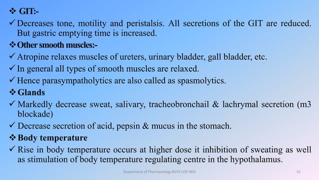Seminar on parasympathomimetic and parasympatholytic converted | PDF