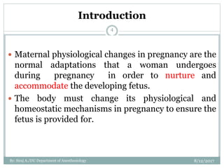 Seminar on physiologic changes associated with normal pregnancy | PPTX