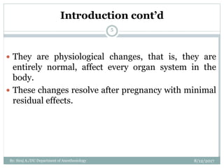Seminar on physiologic changes associated with normal pregnancy | PPT
