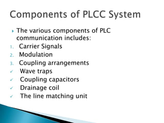 Power Line Carrier Communication | PPTX