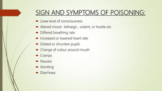 poisoning, its types and emergent management. | PPTX