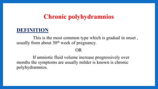 Polyhydramnios | PPTX