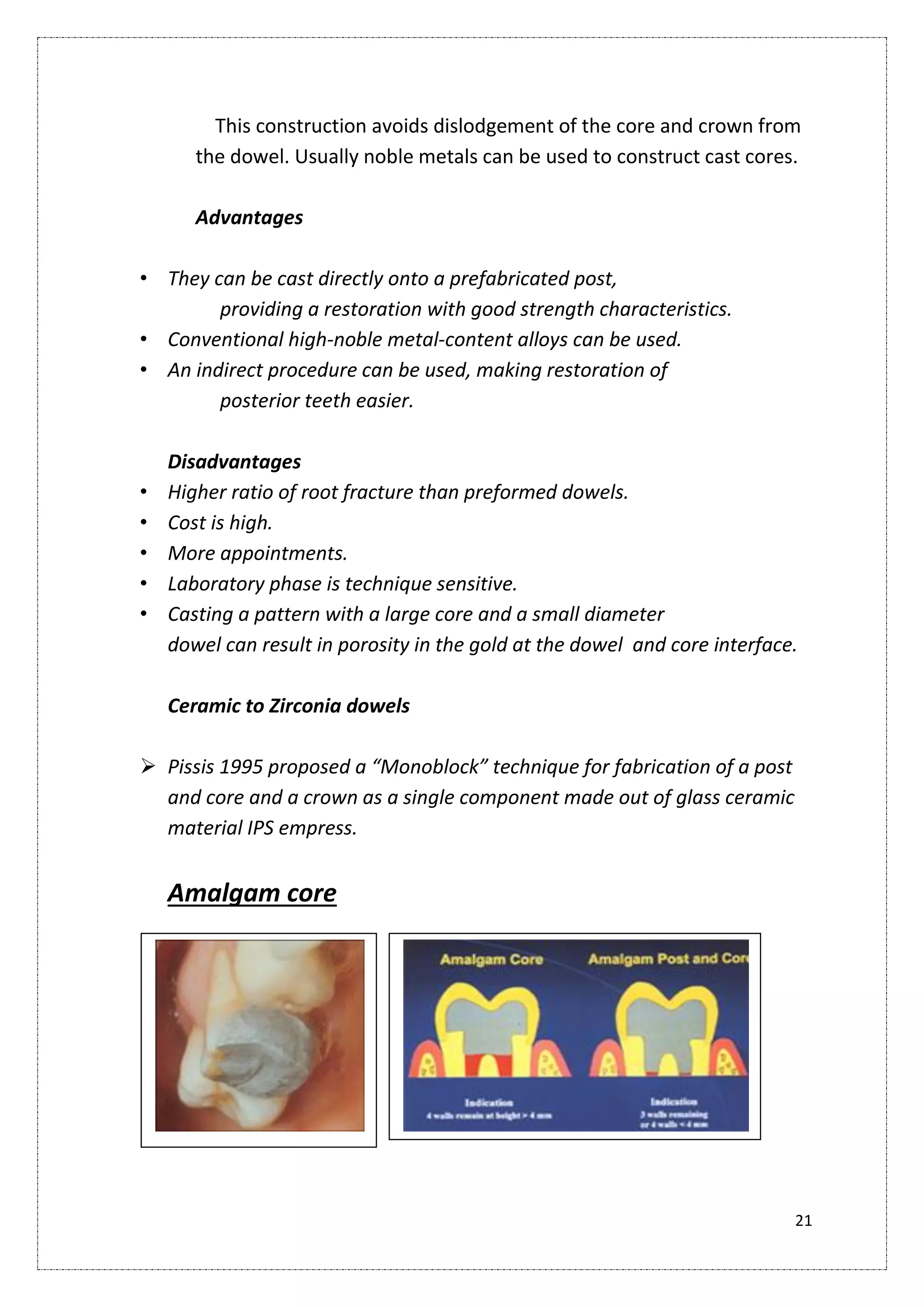 SEMINAR ON POST AND CORE pdf.pdf