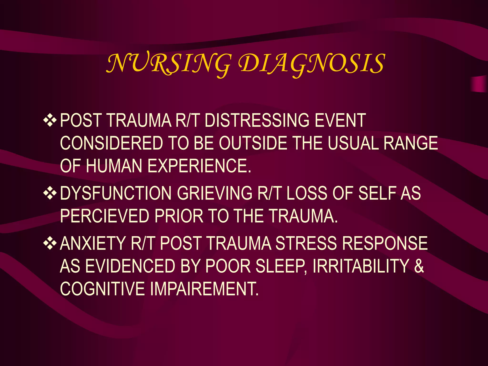 Post Traumatic Stress Disorder | PPT