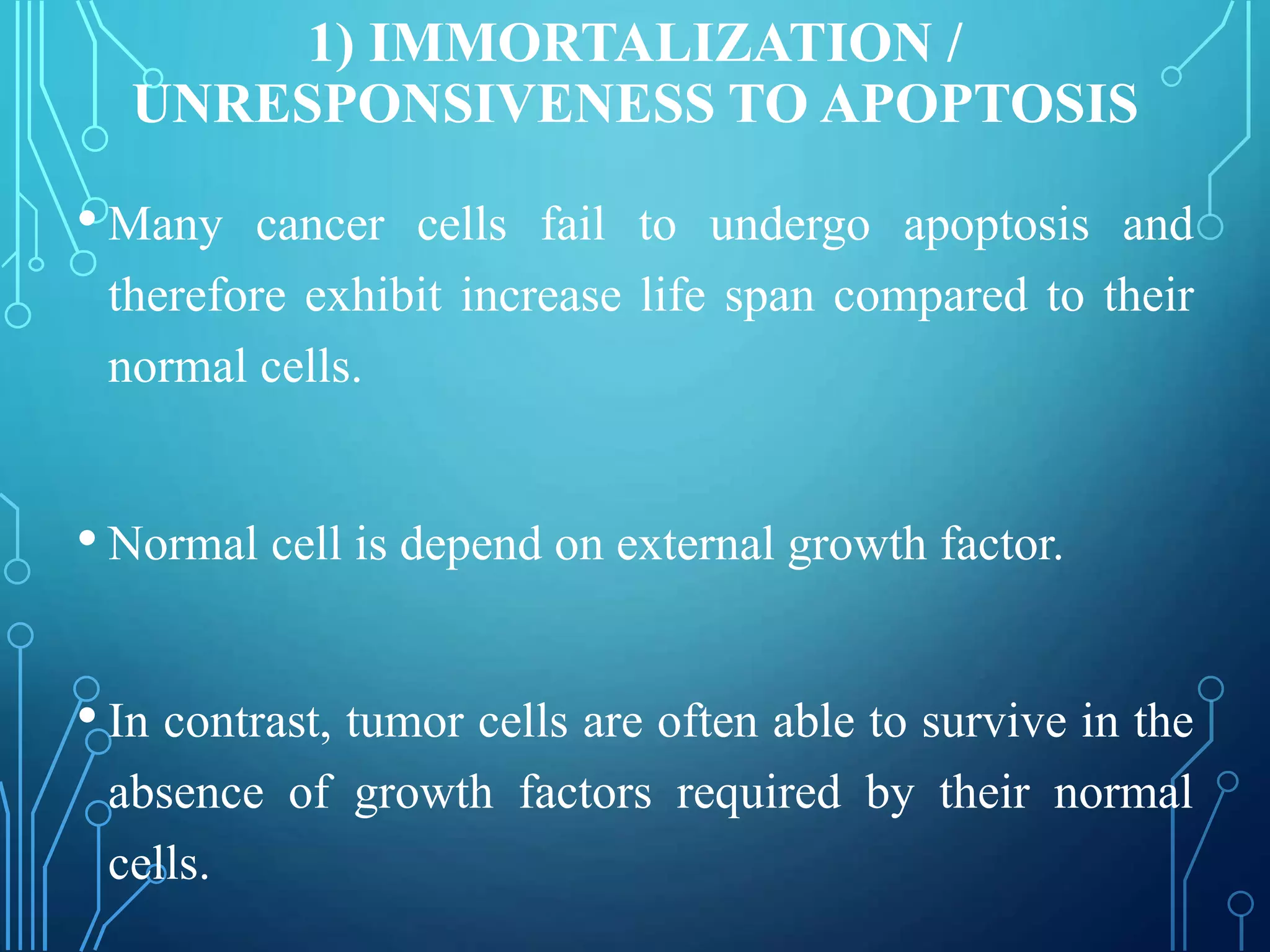 Properties of cancer cells | PPTX