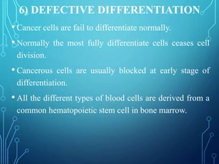 Properties of cancer cells | PPTX