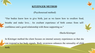 PSYCHOPROPHYLACTIC METHODS IN LABOUR | PPTX
