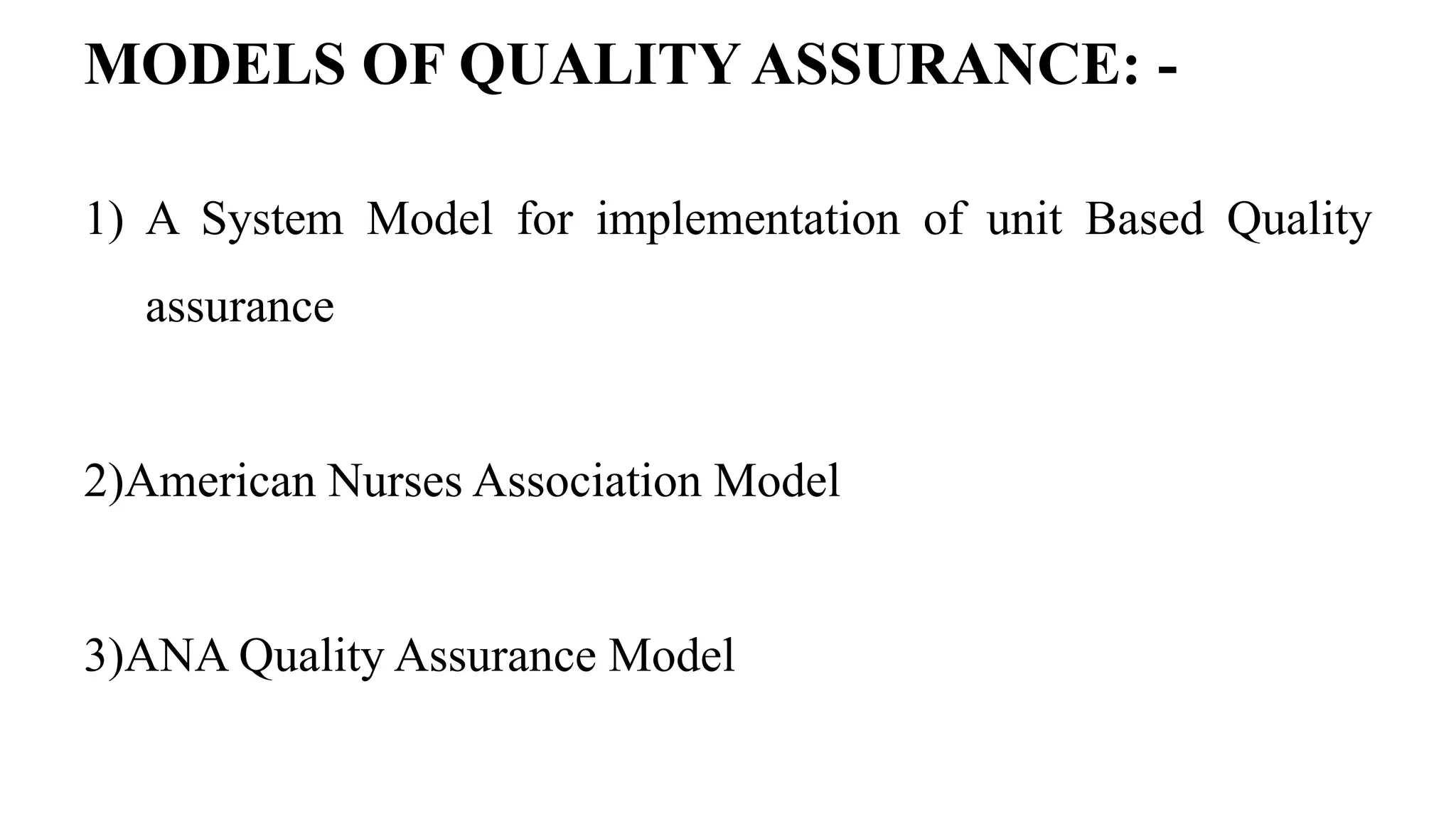 Quality Assurance | PPTX