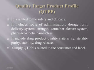 Seminar on quality by design | PPTX | Business | Business and Finance