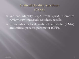 Seminar on quality by design | PPTX | Business | Business and Finance