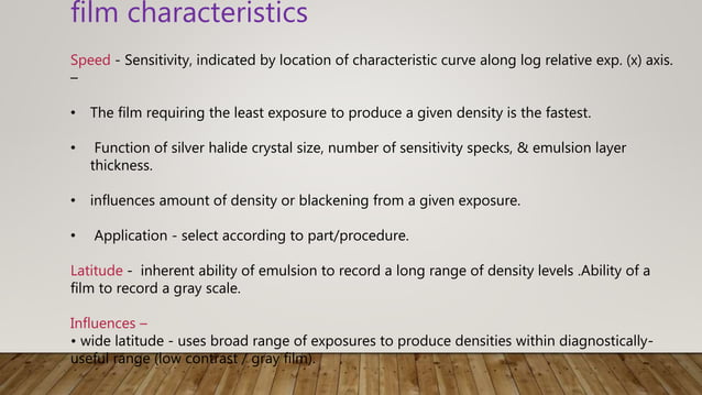 Seminar on radiographic film | PPT