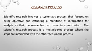steps of research process | PPTX