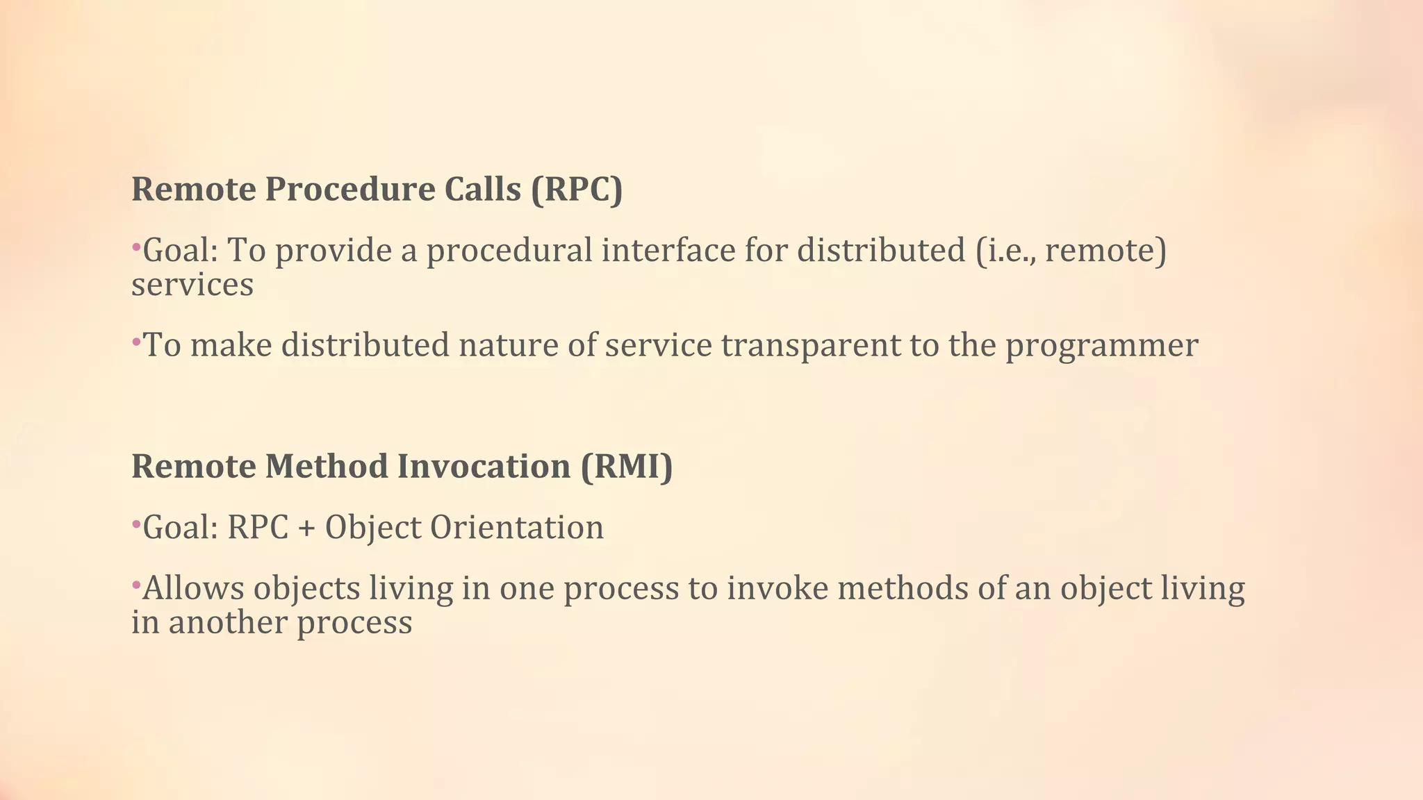 remote method invocation | PPT
