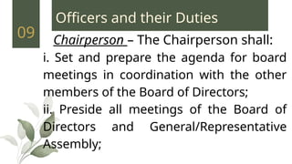 Seminar on Roles and Functions Of Officers | PPTX