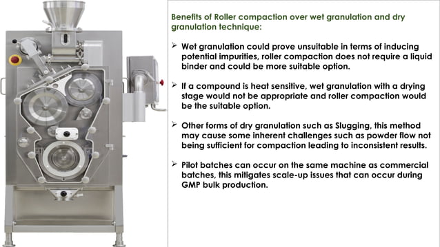 Roll Compactor used in dry granulation technique | PPTX