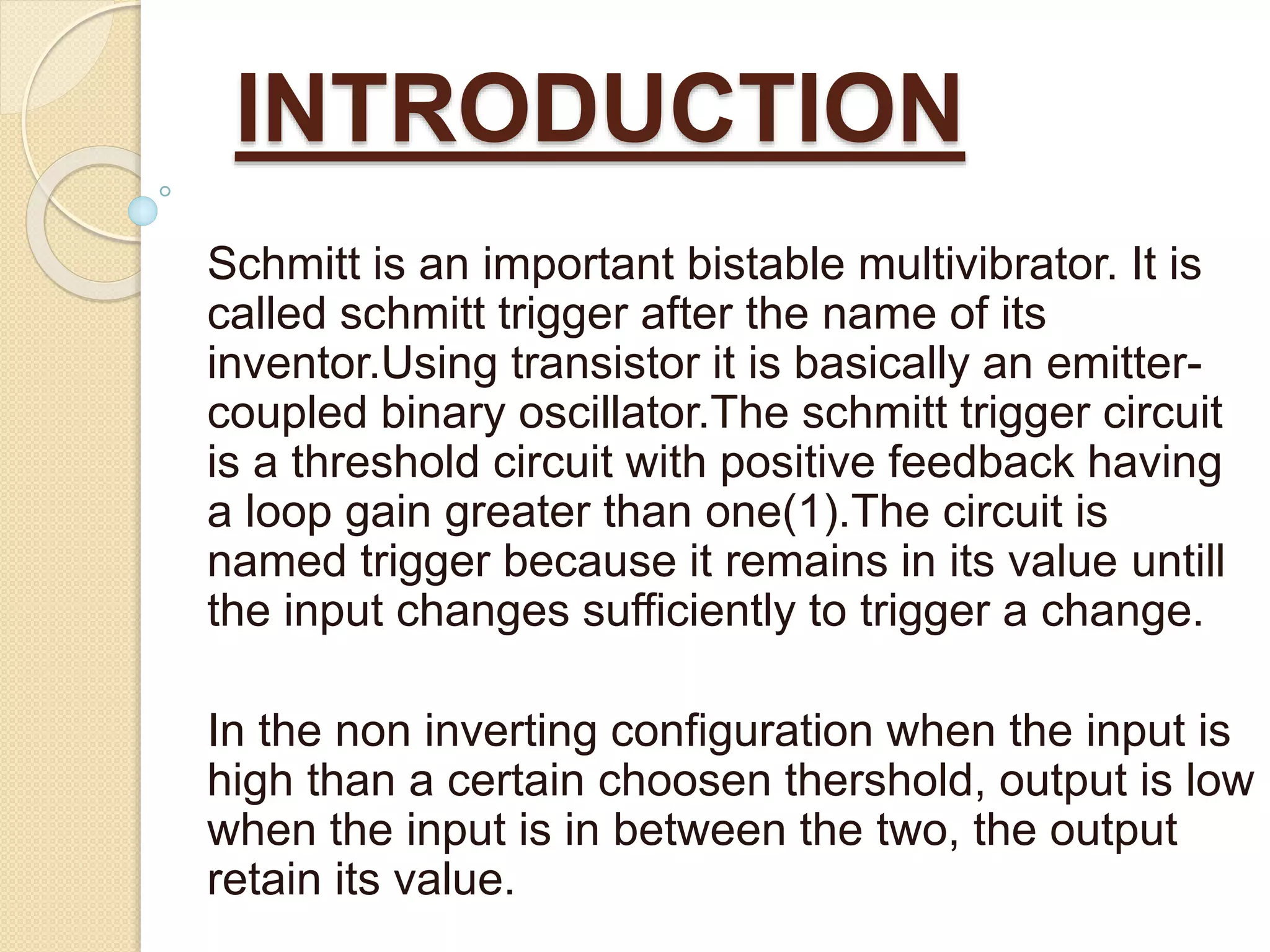 schmit trigger | PPTX