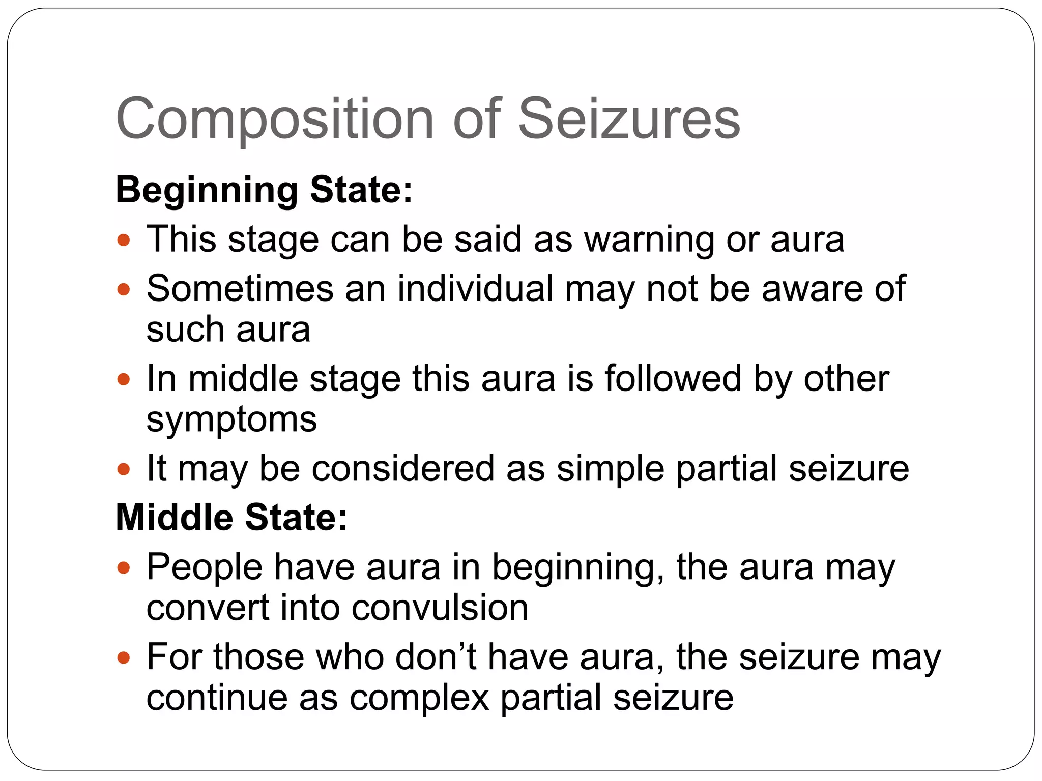 Seminar on Seizure Disorders | PPTX