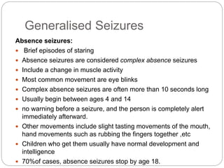 Seminar on Seizure Disorders | PPTX