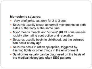 Seminar on Seizure Disorders | PPTX