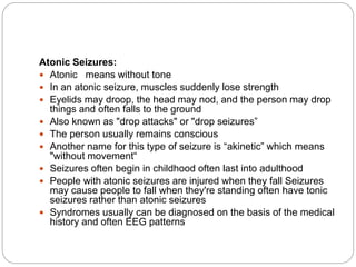 Seminar on Seizure Disorders | PPTX