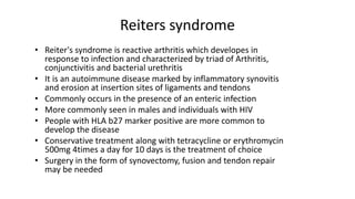 seronegative arthopathy | PPTX