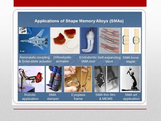 Seminar on shape memory alloys | PPT