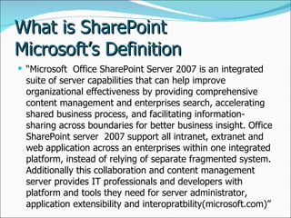 Seminar On Share Point By Maroof Ahmad | PPT