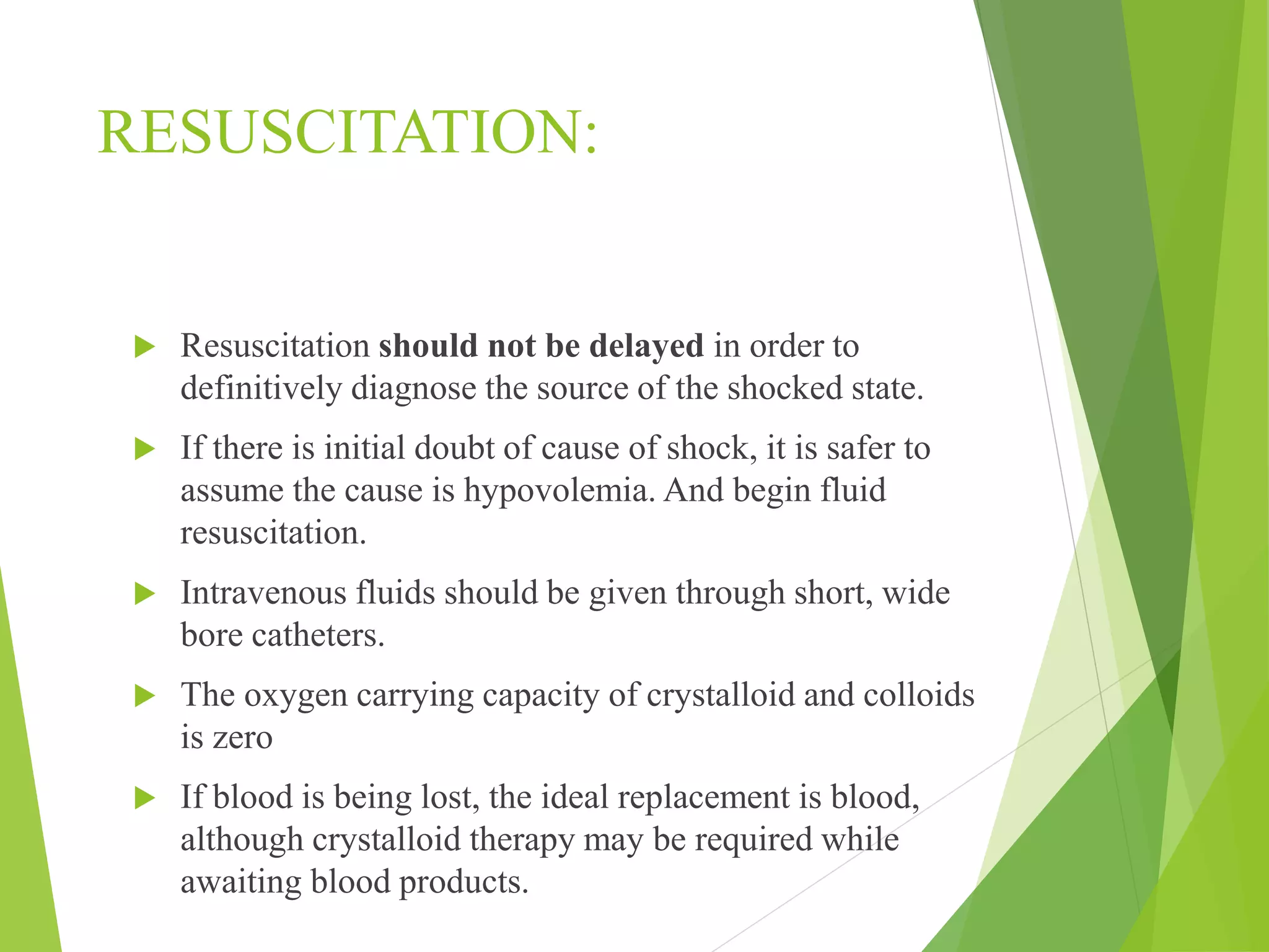 MANAGEMENT OF SHOCK | PPTX