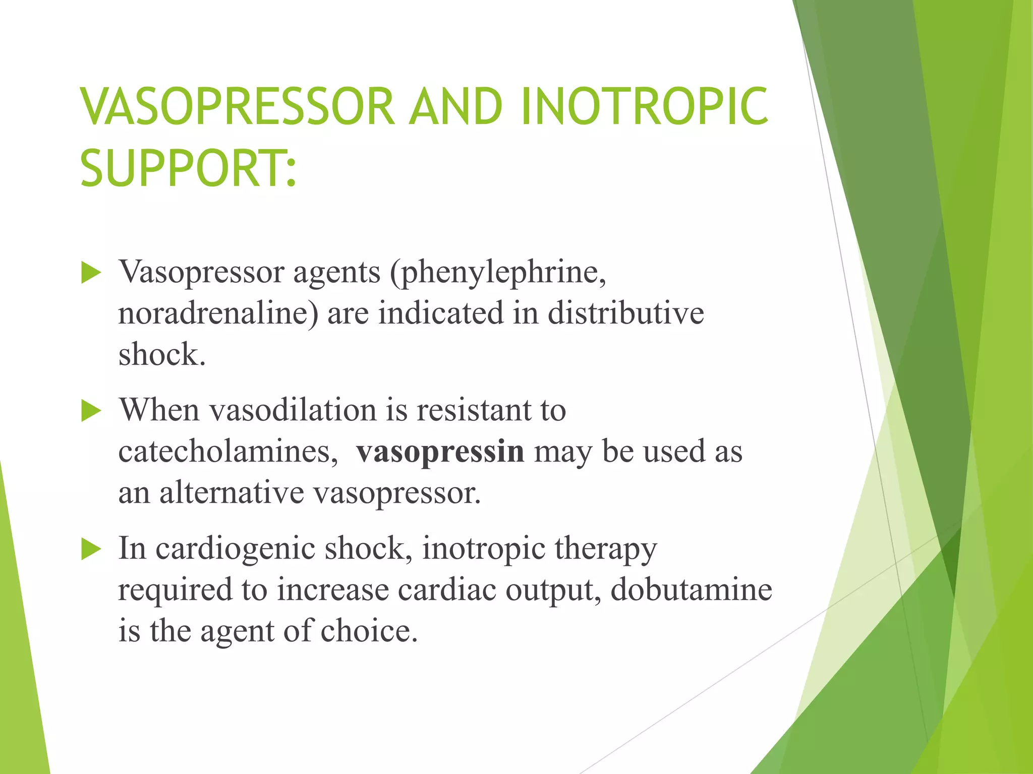 MANAGEMENT OF SHOCK | PPTX
