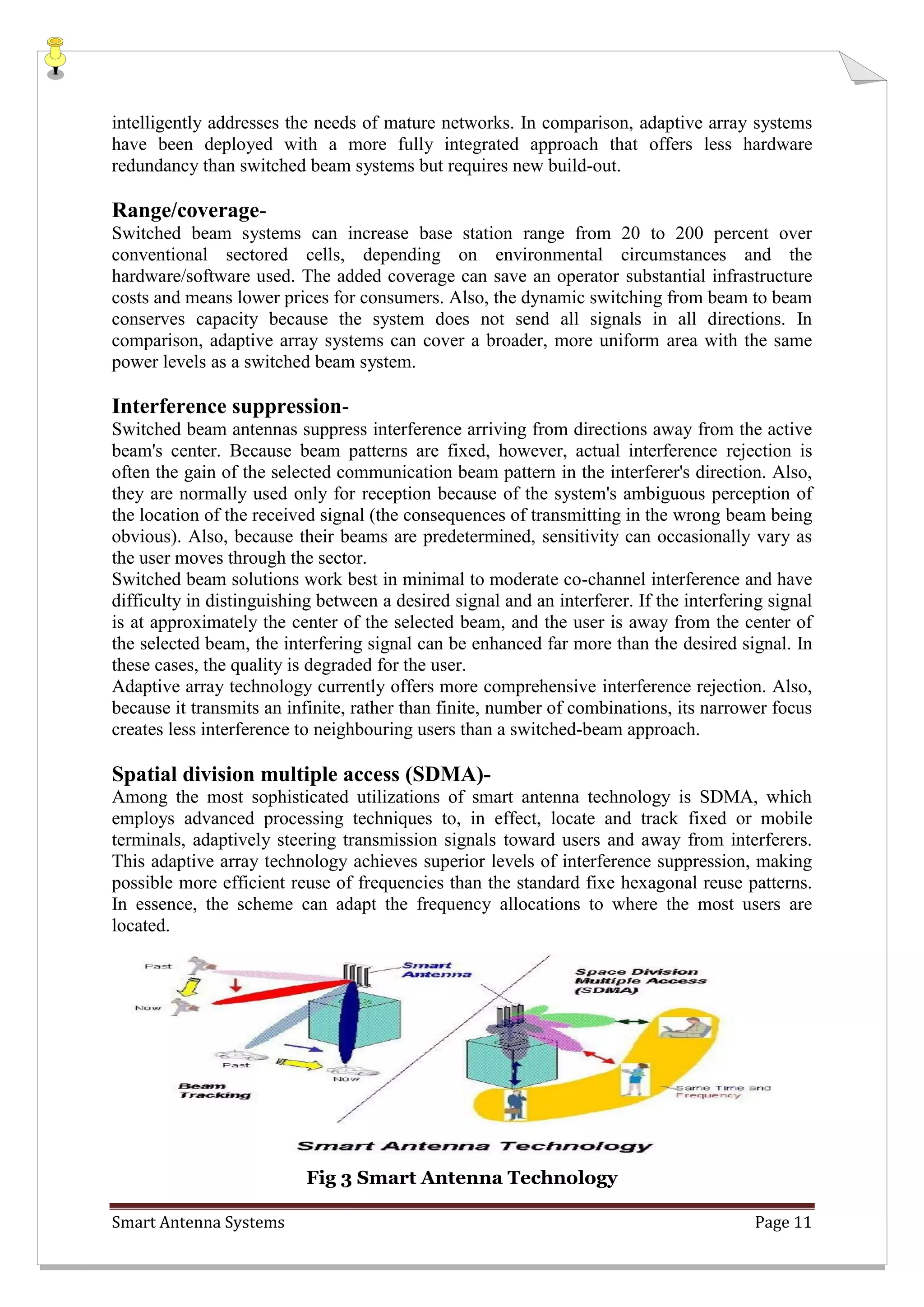 Seminar on smart antenna systems | PDF