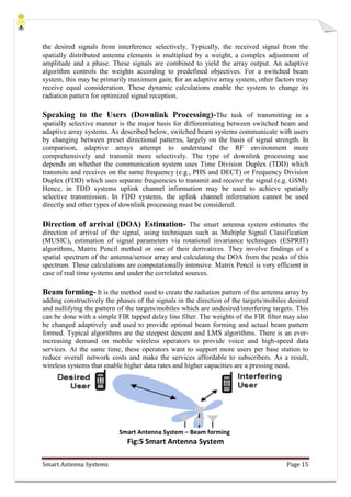 Seminar on smart antenna systems | PDF