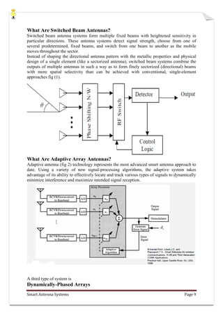 Seminar on smart antenna systems | PDF