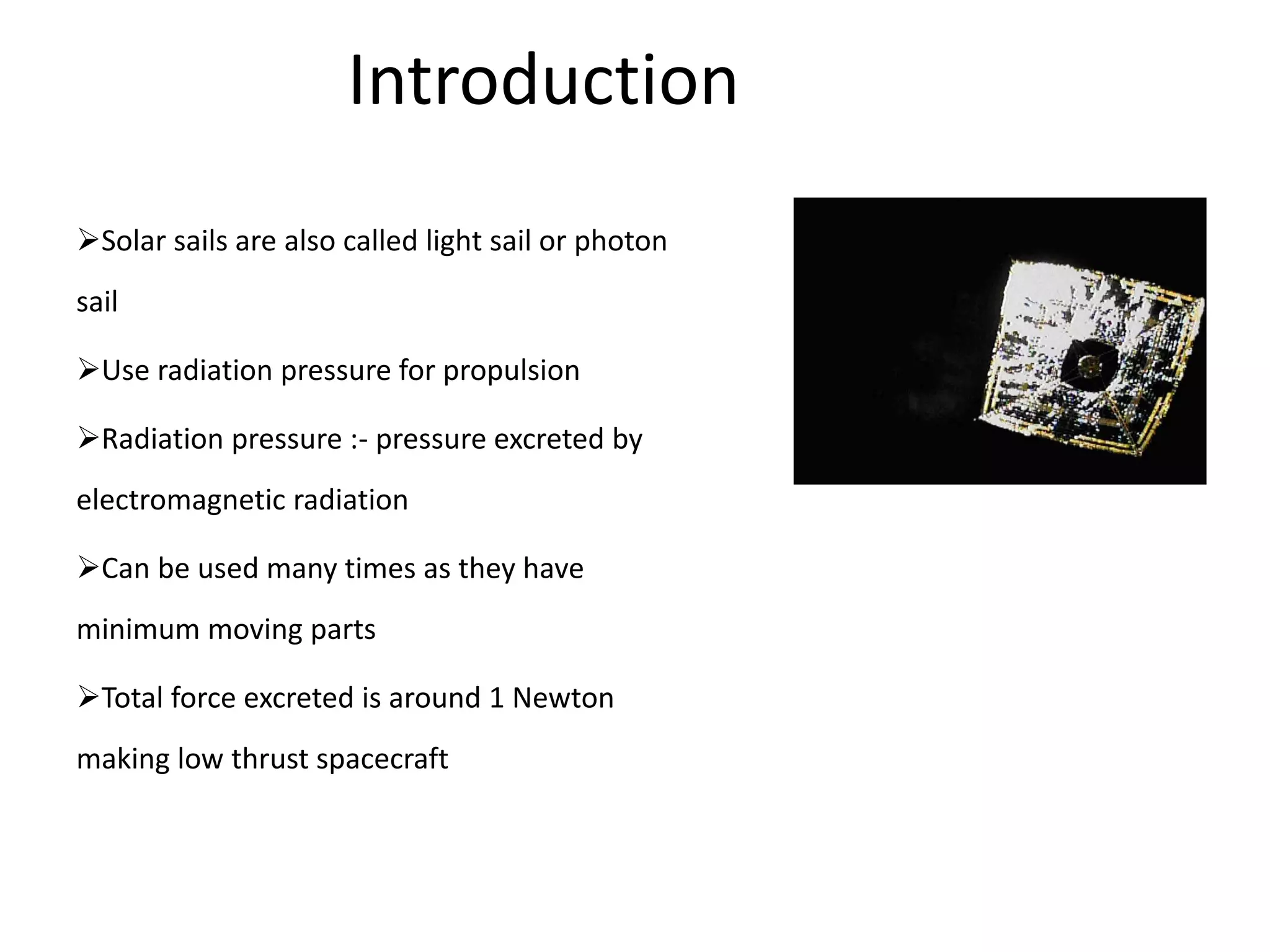 Seminar on solar sail | PPTX