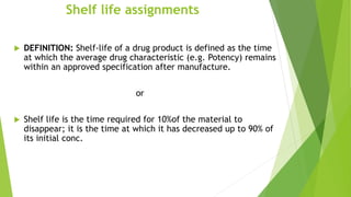 Seminar on solid state stability and shelf life by ranjeet singh | PPTX