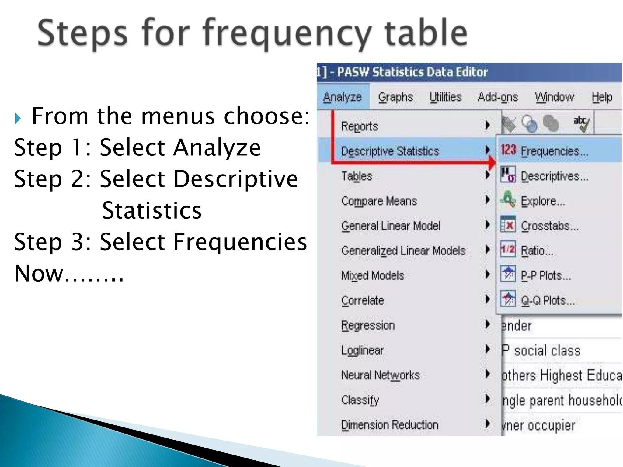 Statistical Package for Social Science (SPSS) | PPTX