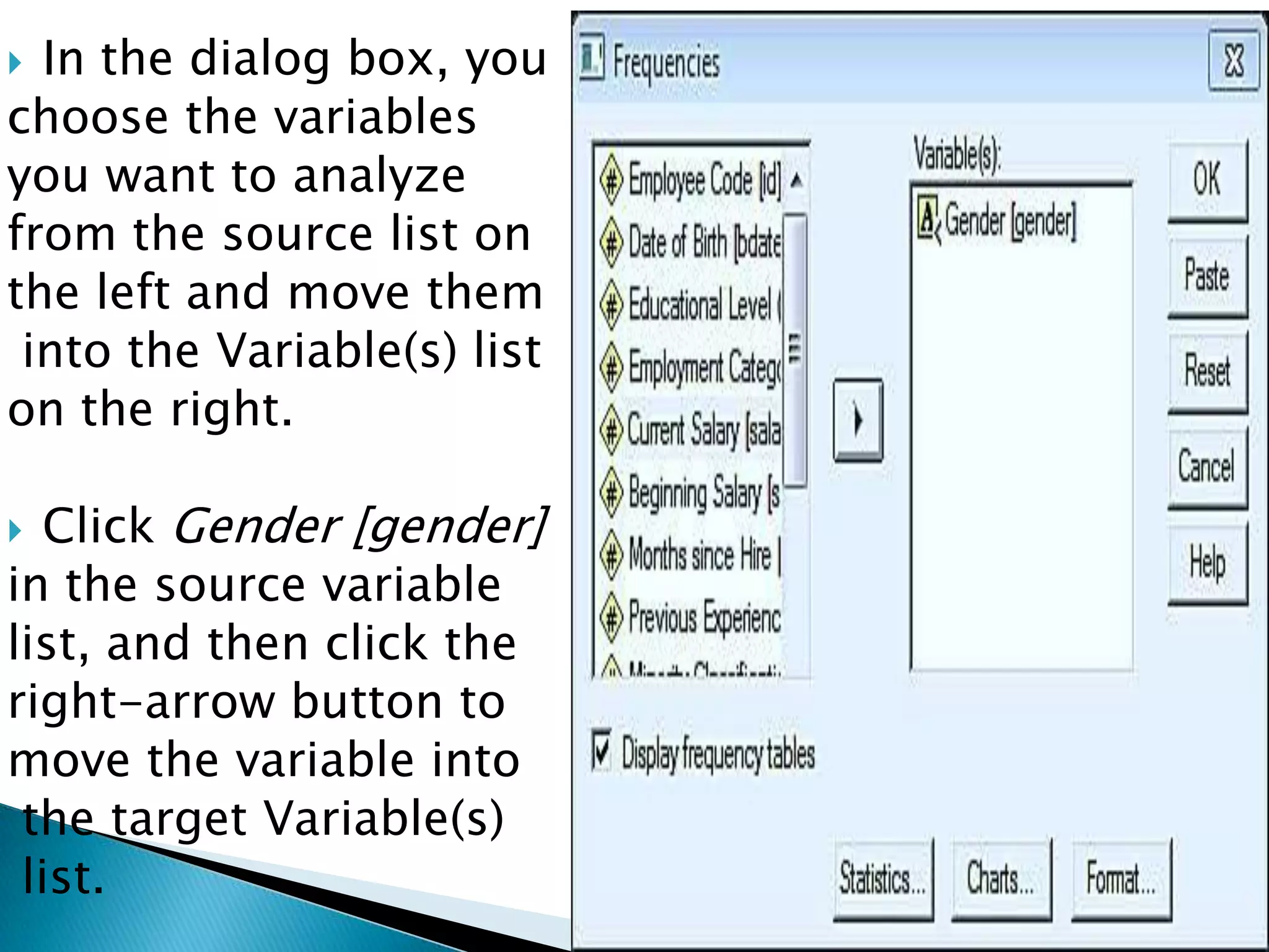 Statistical Package for Social Science (SPSS) | PPTX
