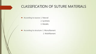 Seminar on suture | PPTX