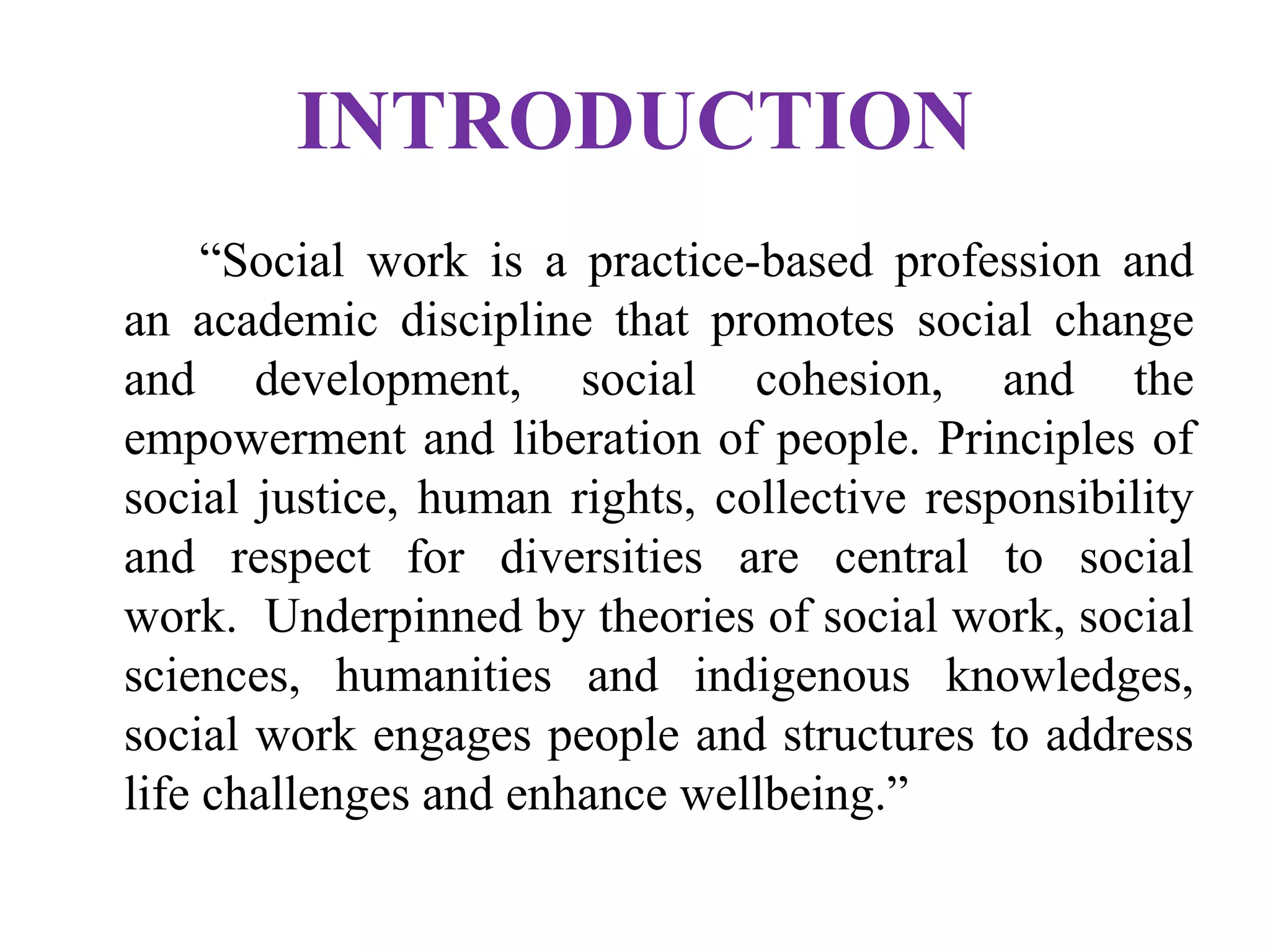 Social Work Methods and Areas | PPTX