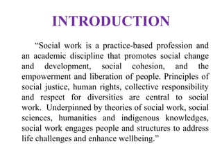 Social Work Methods and Areas | PPTX