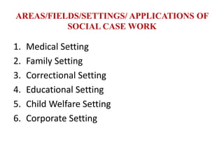 Social Work Methods and Areas | PPTX