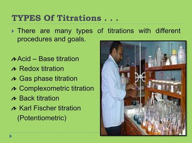 Titration - principle, working and application | PPTX