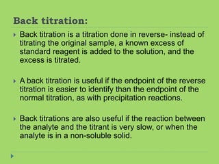 Titration - principle, working and application | PPTX