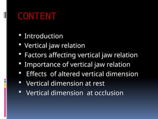 seminar on vertical jaw relation-1.ppt o | PPTX