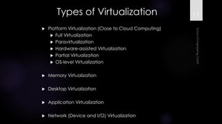 Virtualization and cloud Computing | PDF