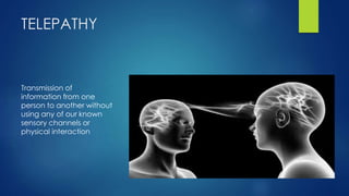 Seminar on virtual telepathy | PPTX