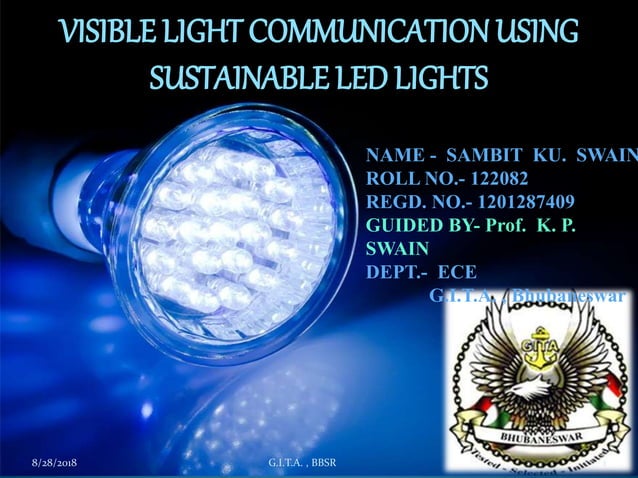 Seminar on vlc / visible light communication | PPT