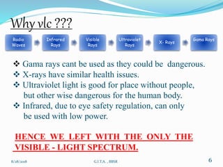 Seminar on vlc / visible light communication | PPTX