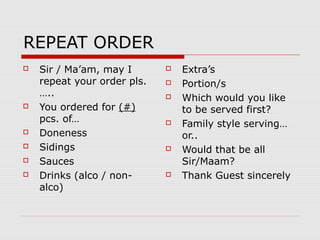 Seminar on Waitering | PPT